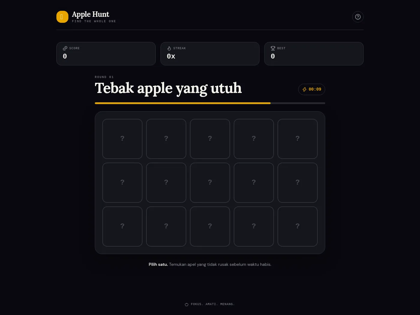 Tebak Apple Game