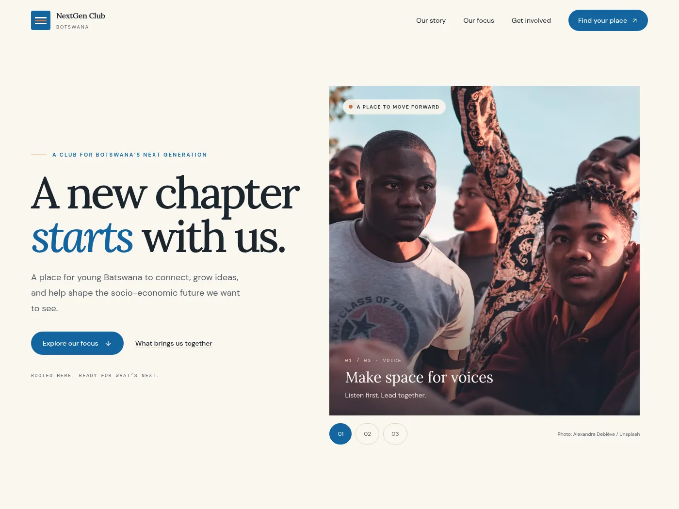 Botswana NextGen Club Site