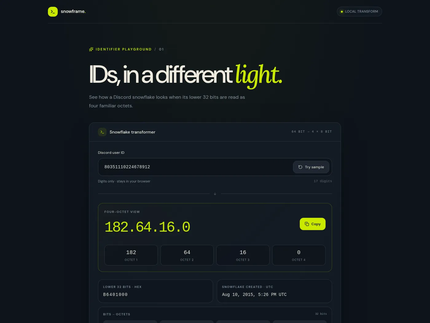 Discord ID Transformer
