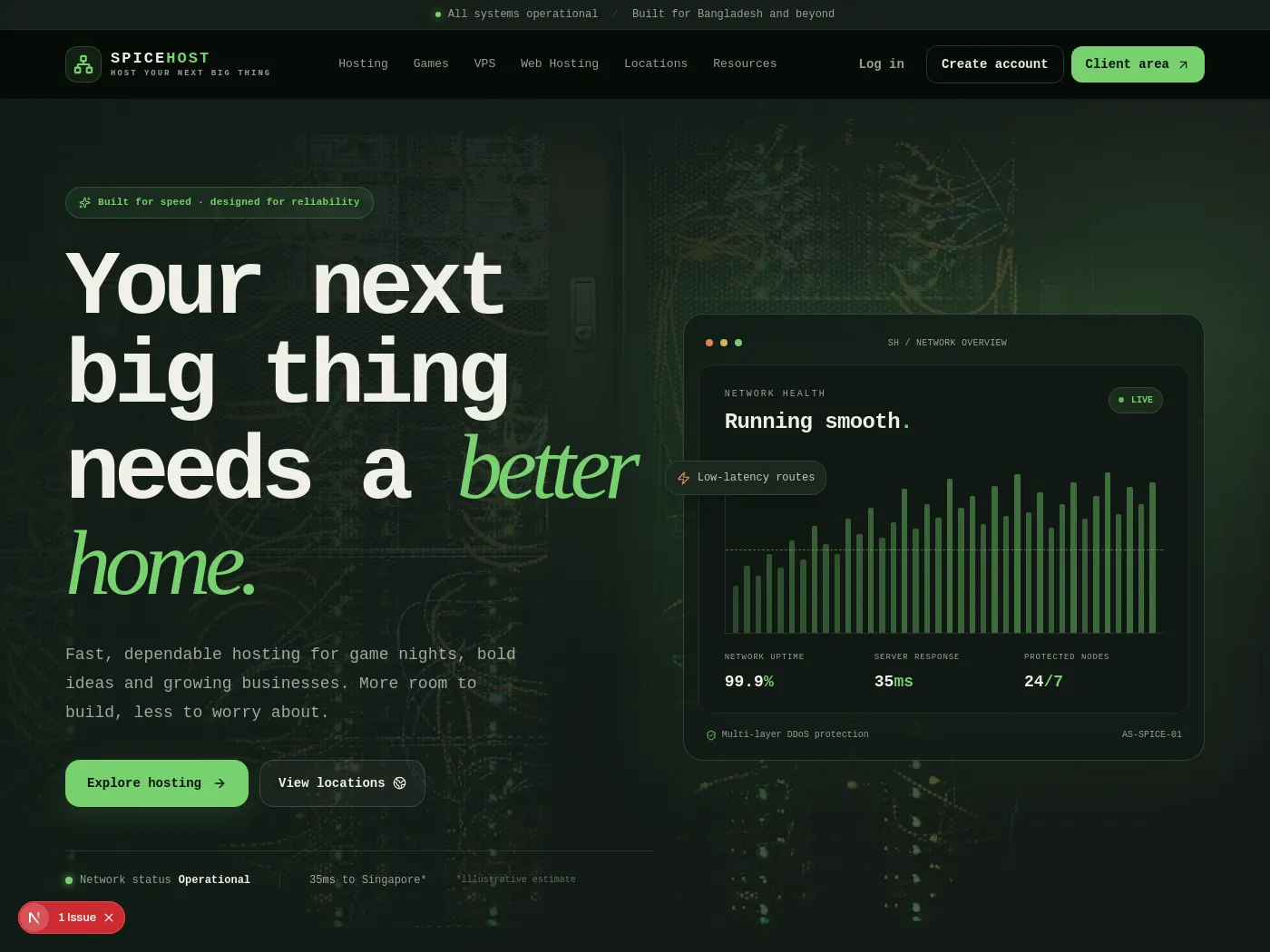 Spice Host Cloud Platform