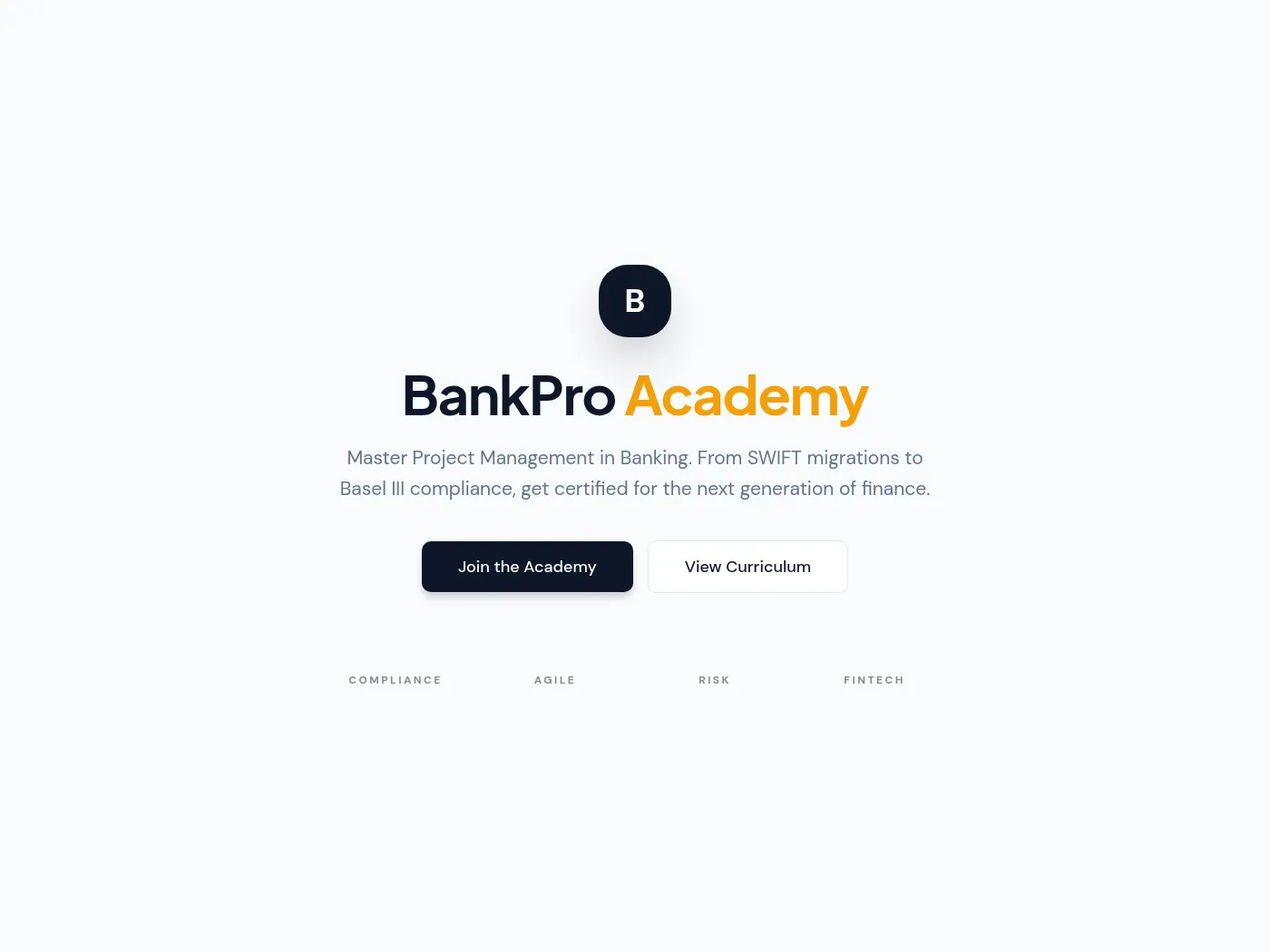 BankPro Academy