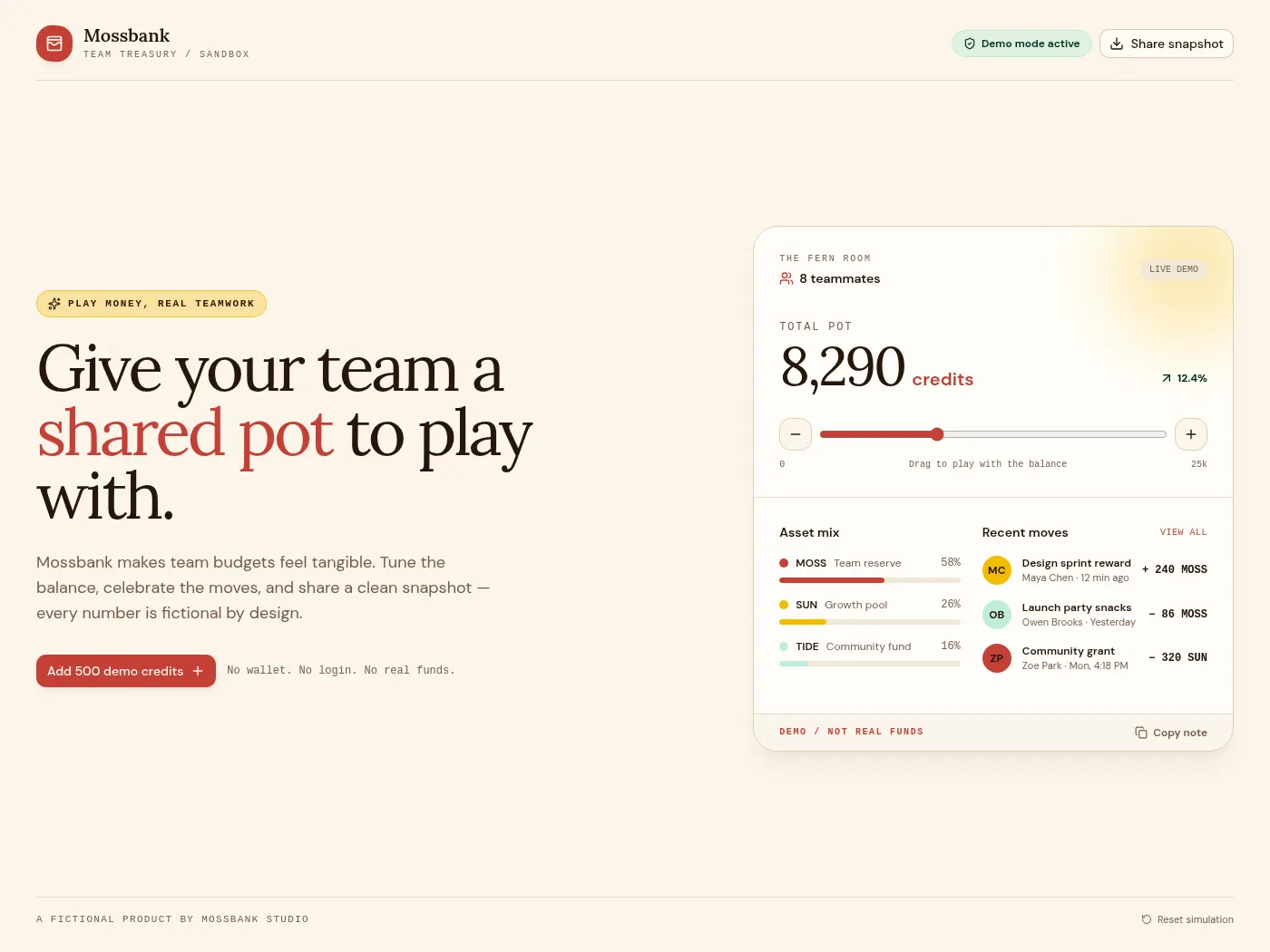 Team Treasury Simulator