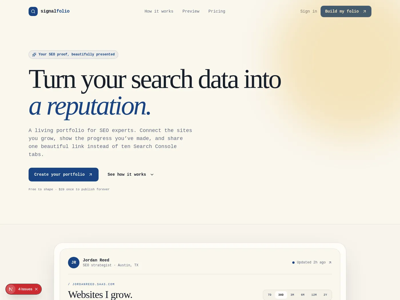 SEO Portfolio Hub