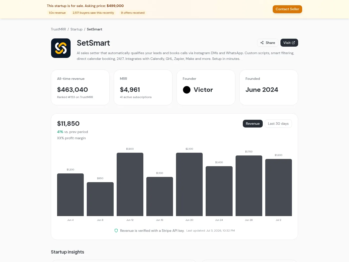 SetSmart Dashboard