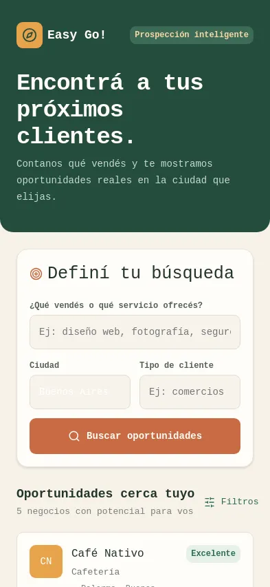 Easy Go! Client Finder