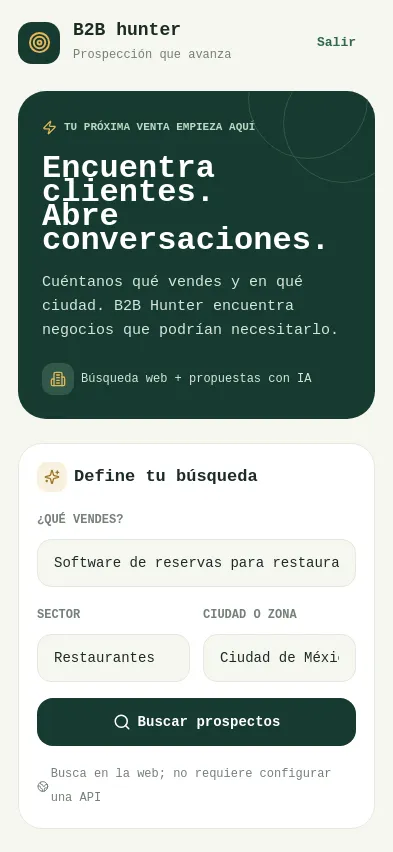 B2B Hunter App