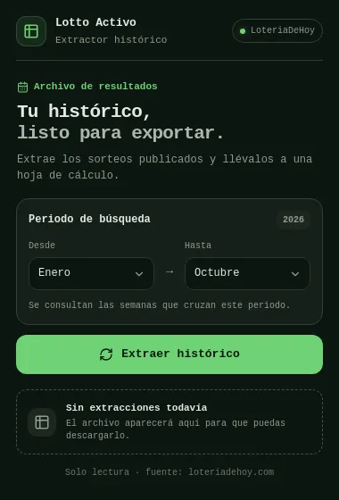 LottoActivo History Extractor