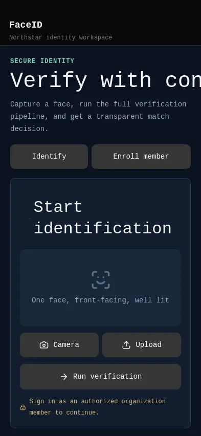 FaceID Authenticator App