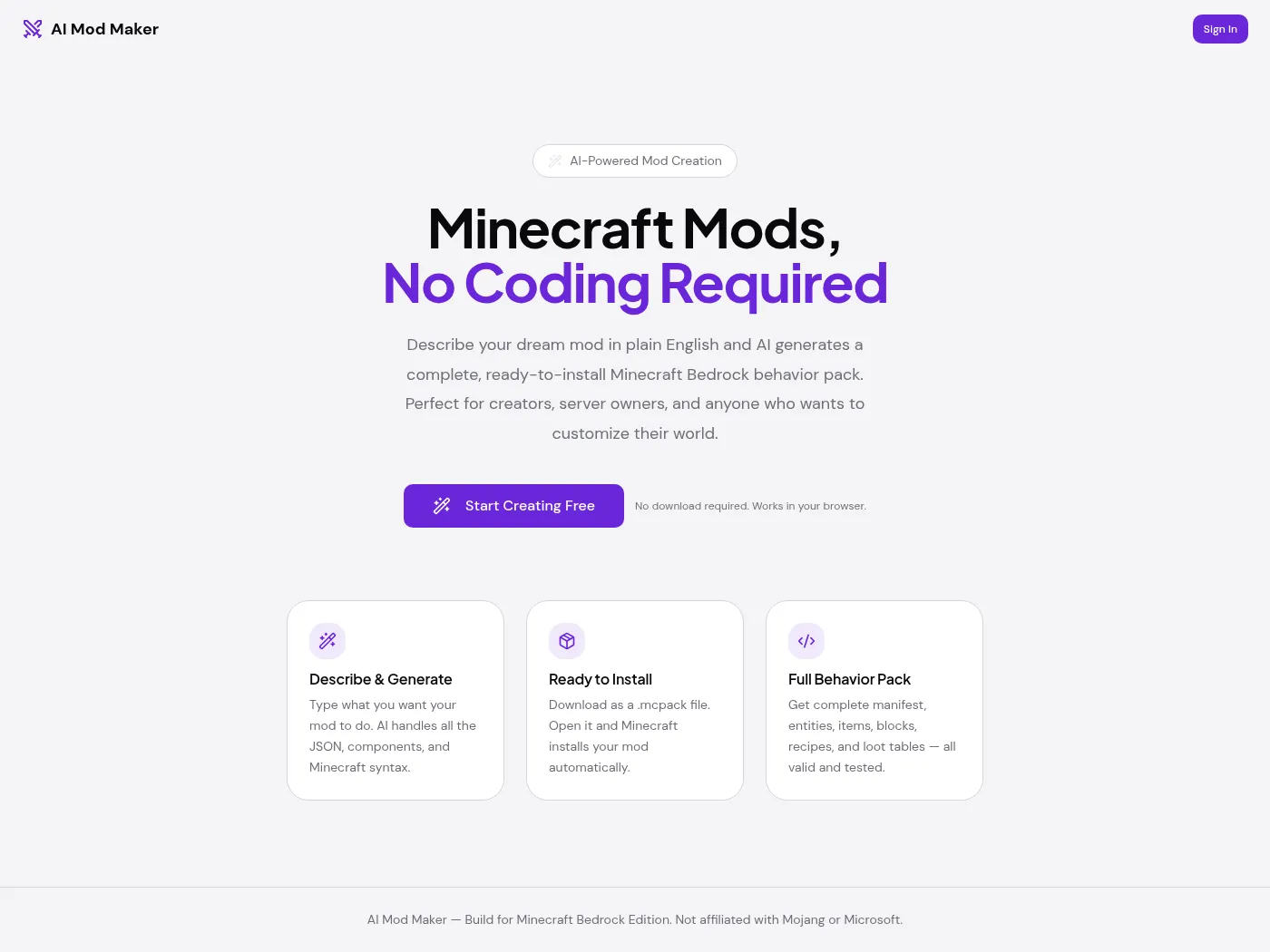 AI Mod Maker
