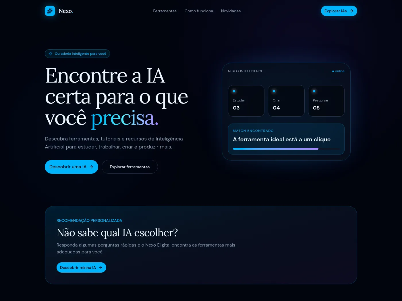 Nexo IA Recommender