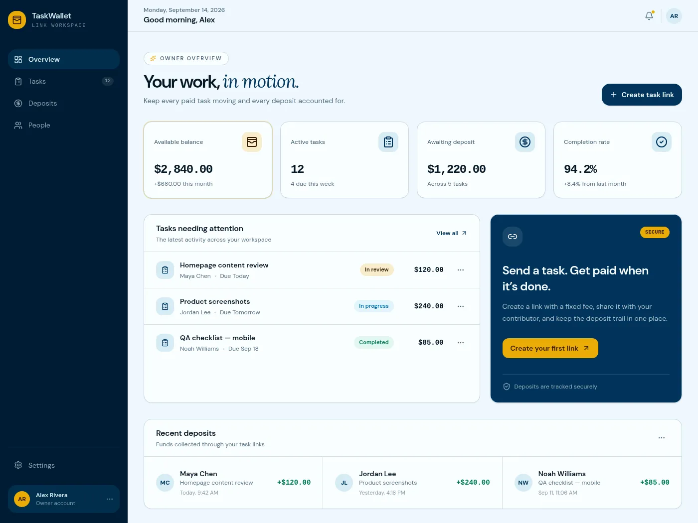 TaskWallet Link
