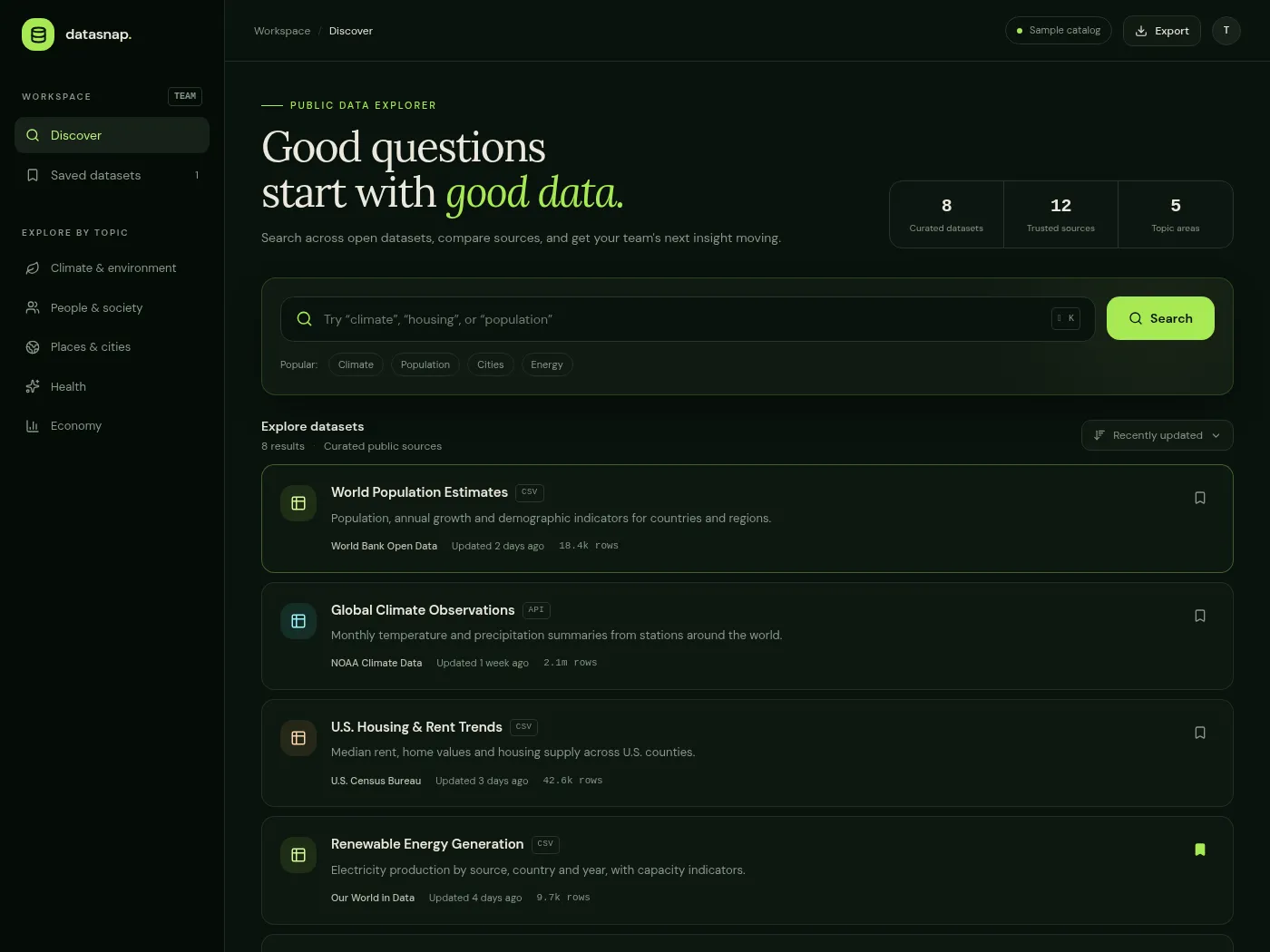 DataSnap Search Engine