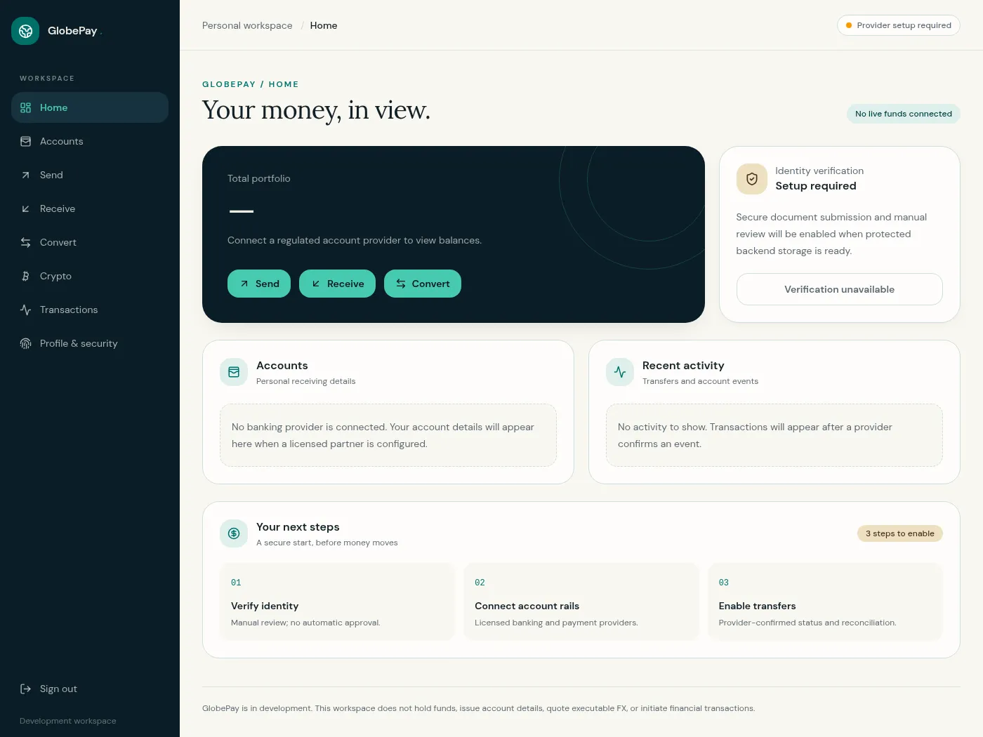 GlobePay Fintech Platform