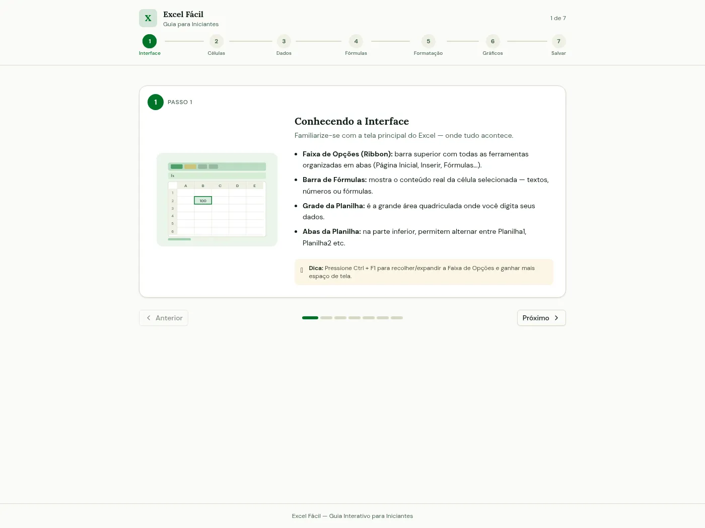 Excel Fácil Guia App