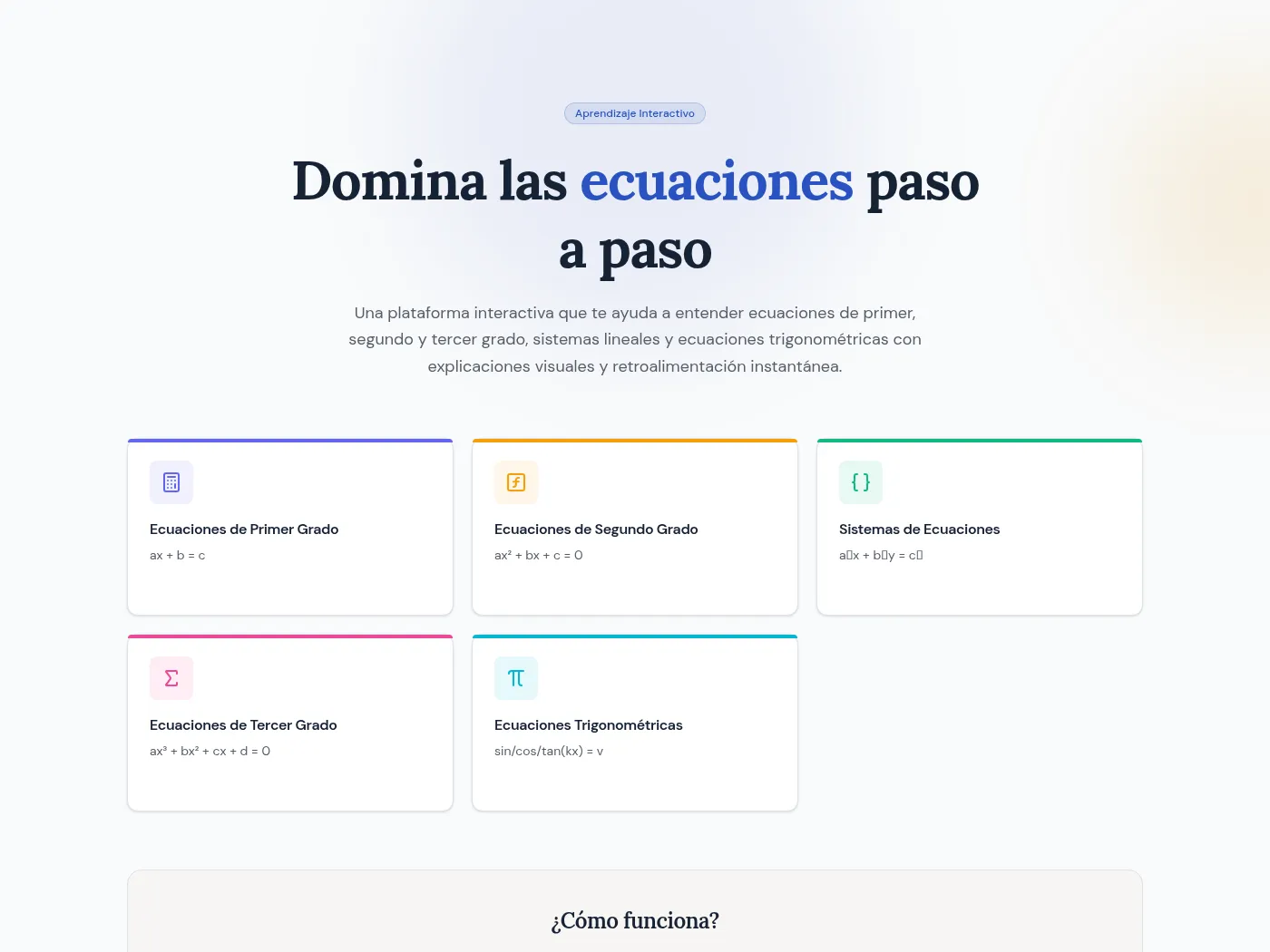 Ecuaciones Interactivas
