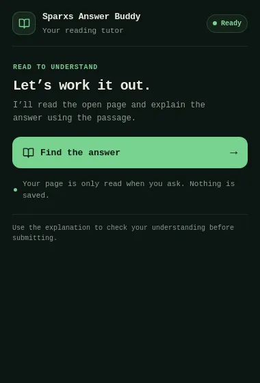 Sparxs Answer Buddy