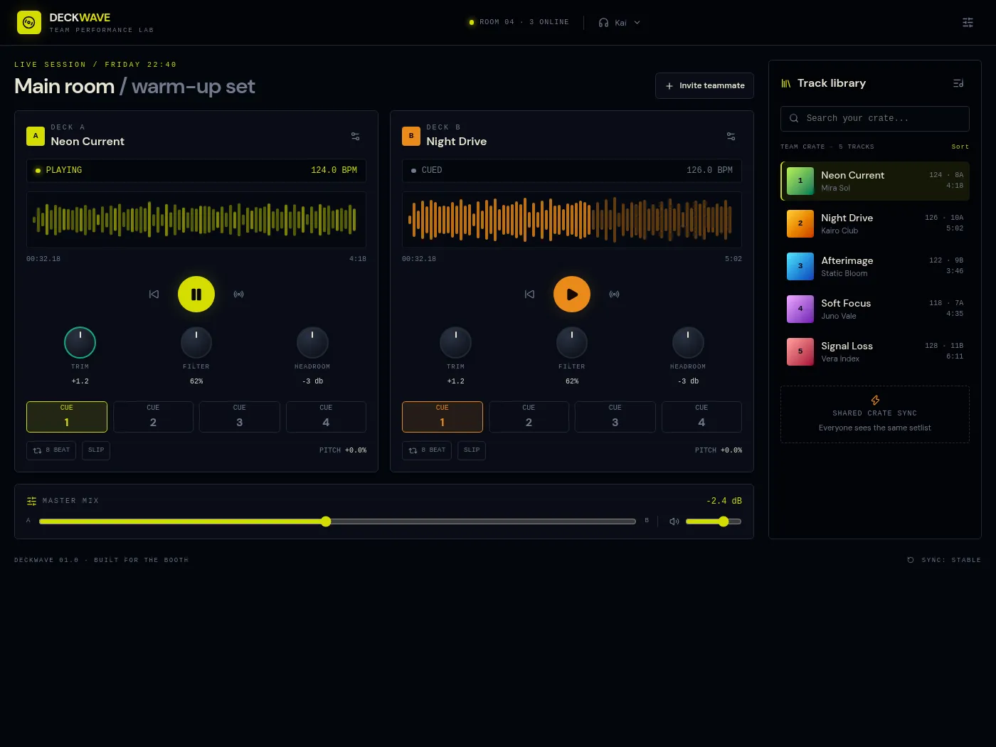 DeckWave DJ Simulator