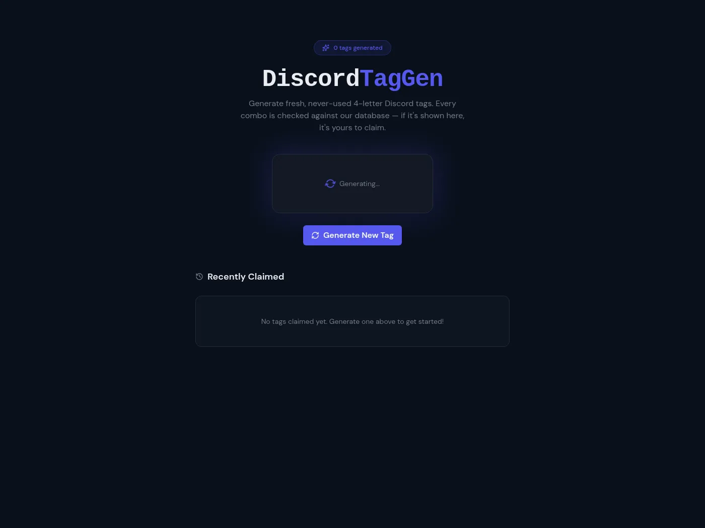 Discord TagGen
