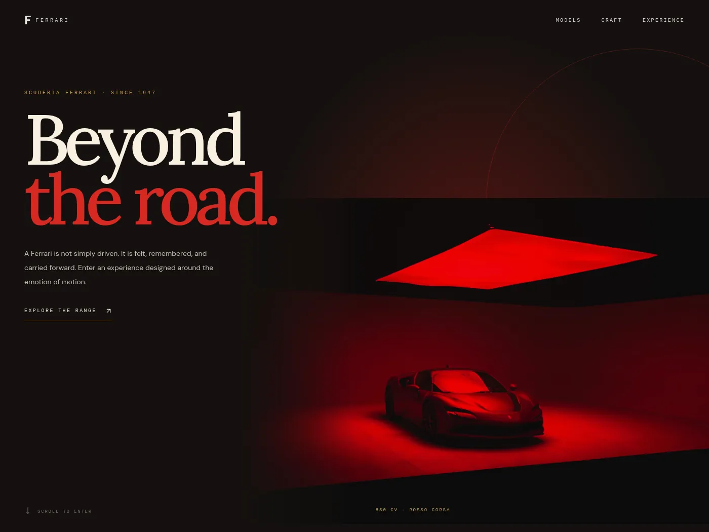 Ferrari Experience Web App