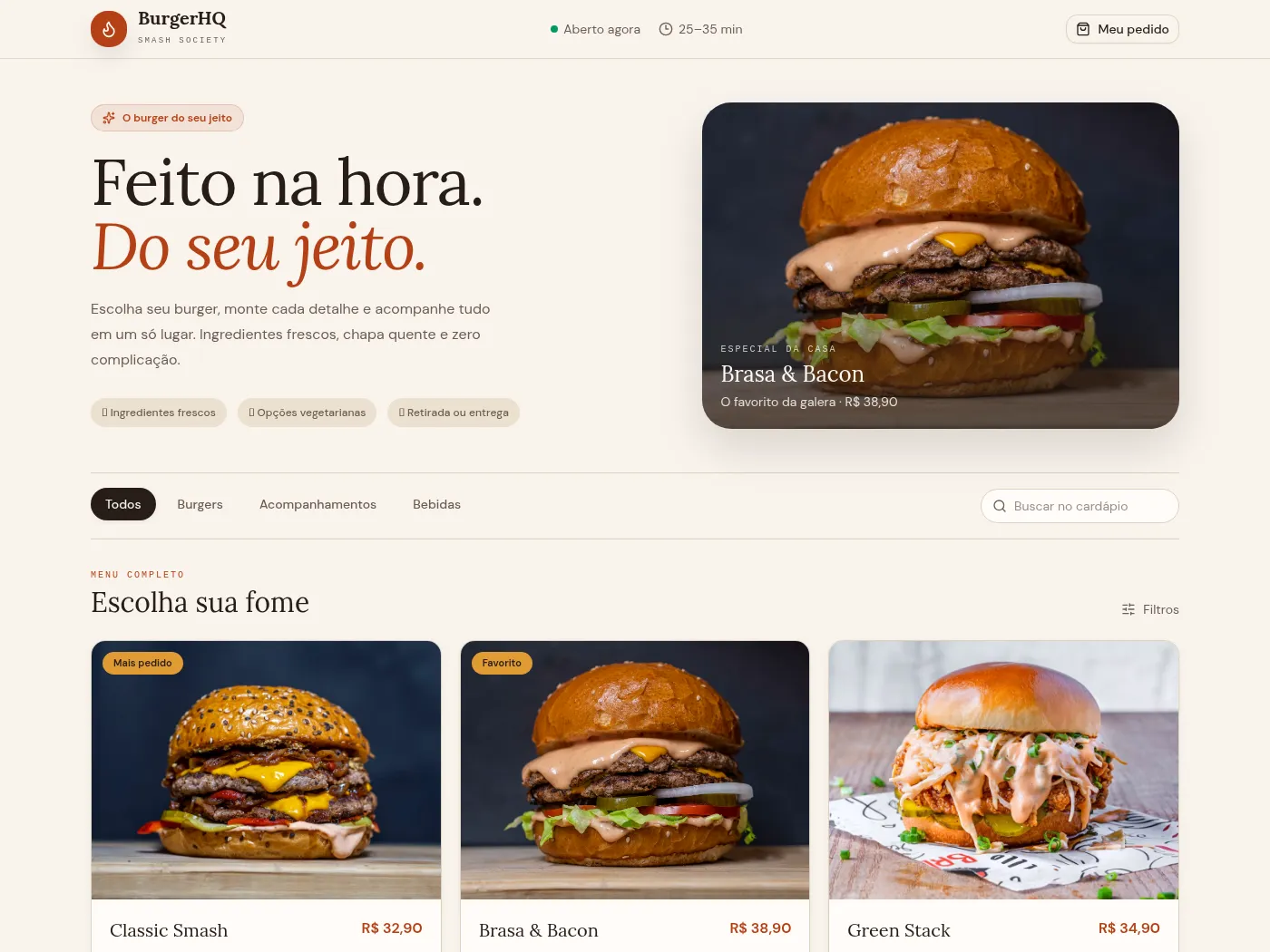BurgerHQ Digital Menu Suite