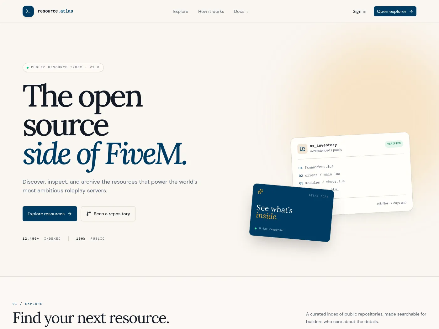 FiveM Resource Explorer