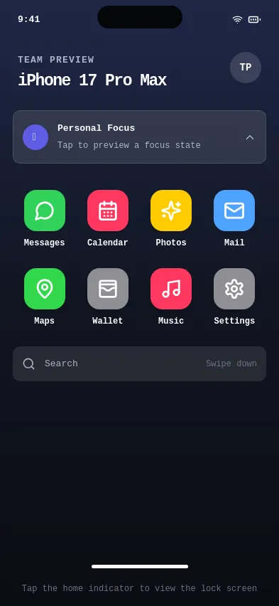 iPhone 17 Pro Max Sim