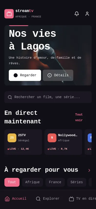 StreamTV Mobile