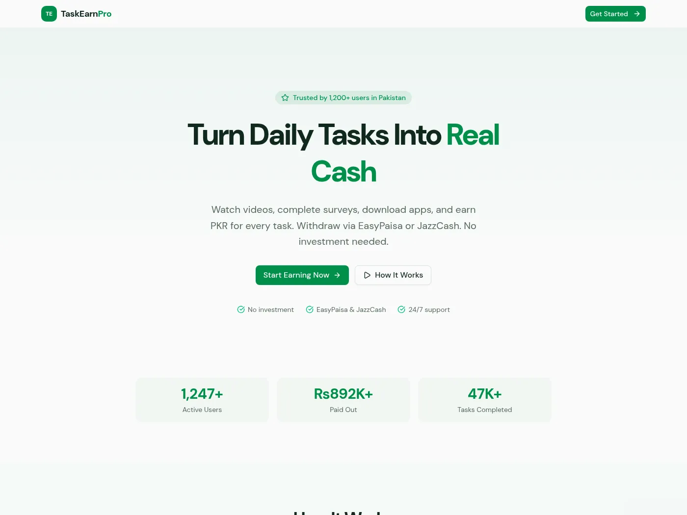 TaskEarn Pro Platform