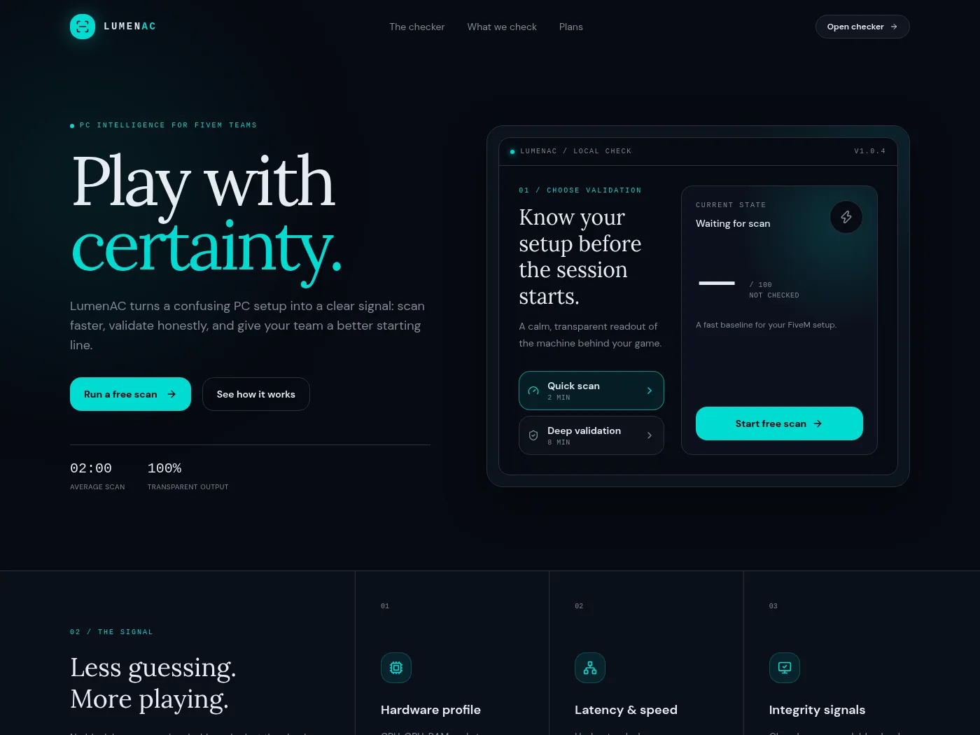 LumenAC PC Checker
