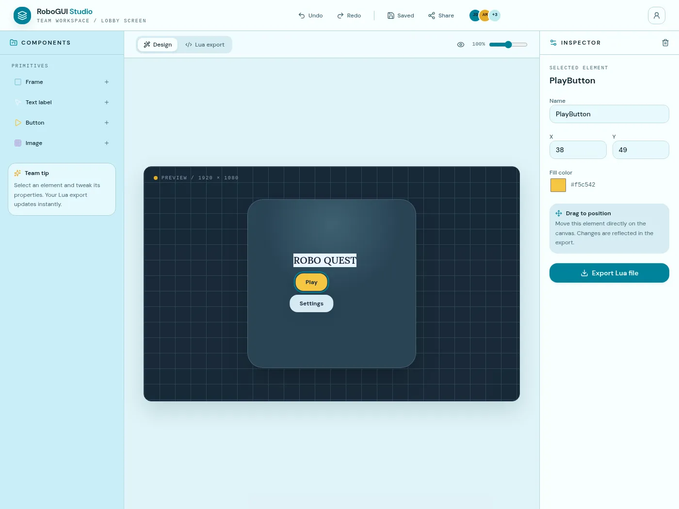 RoboGUI Studio