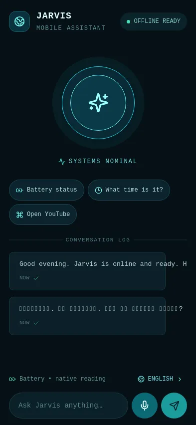 Jarvis Mobile Assistant