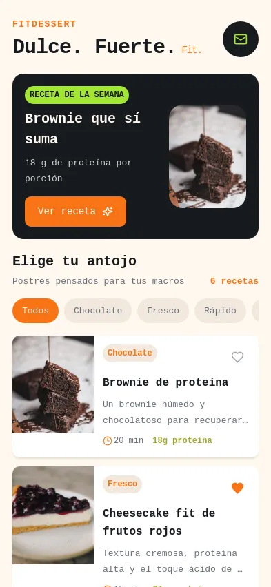 FitDessert App