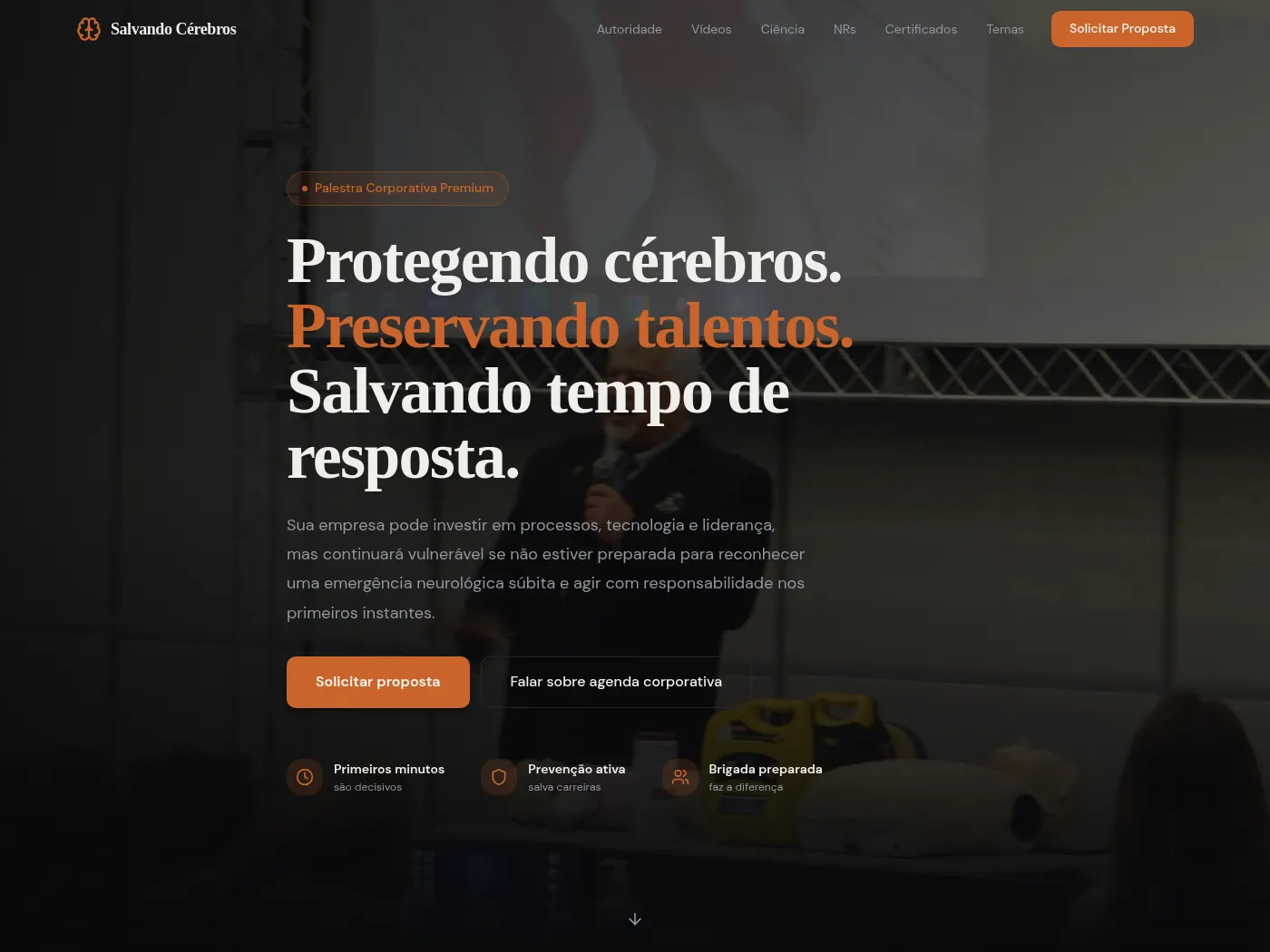 Palestra Salvando Cérebros
