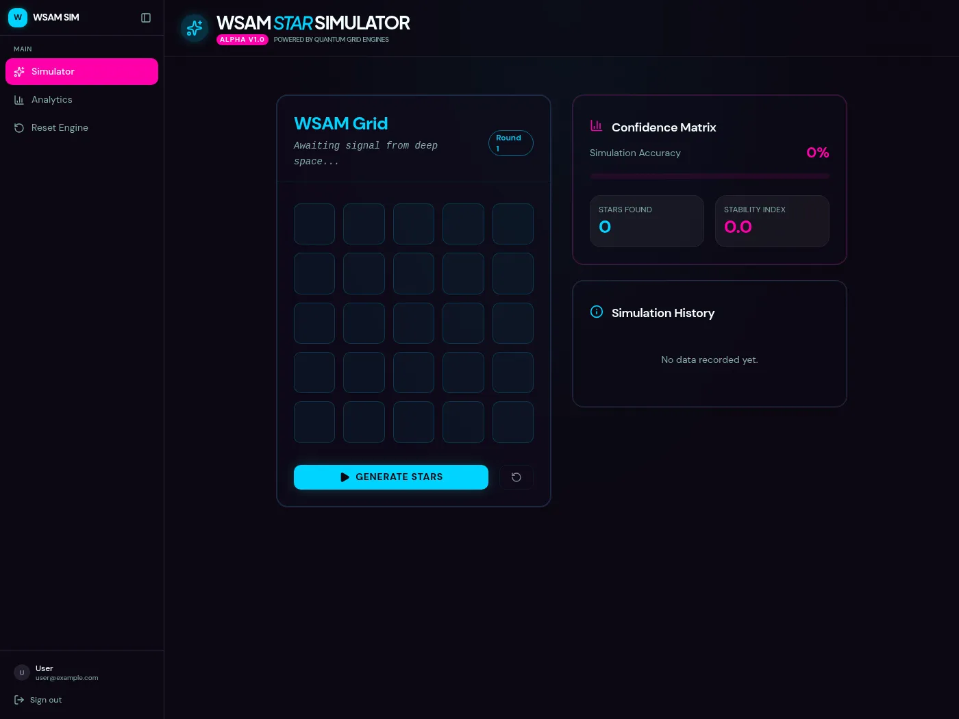 WSAM Star Simulator
