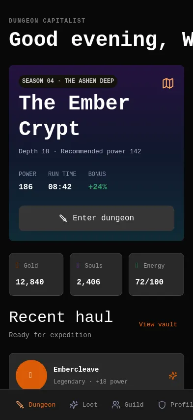 Dungeon Capitalist RPG