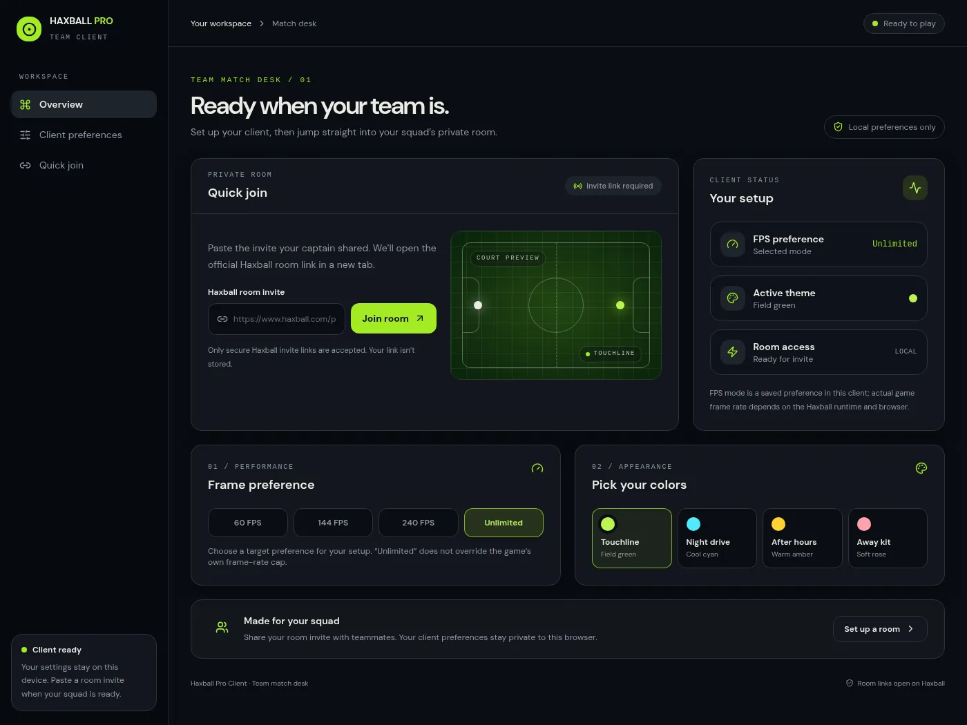 Haxball Pro Client