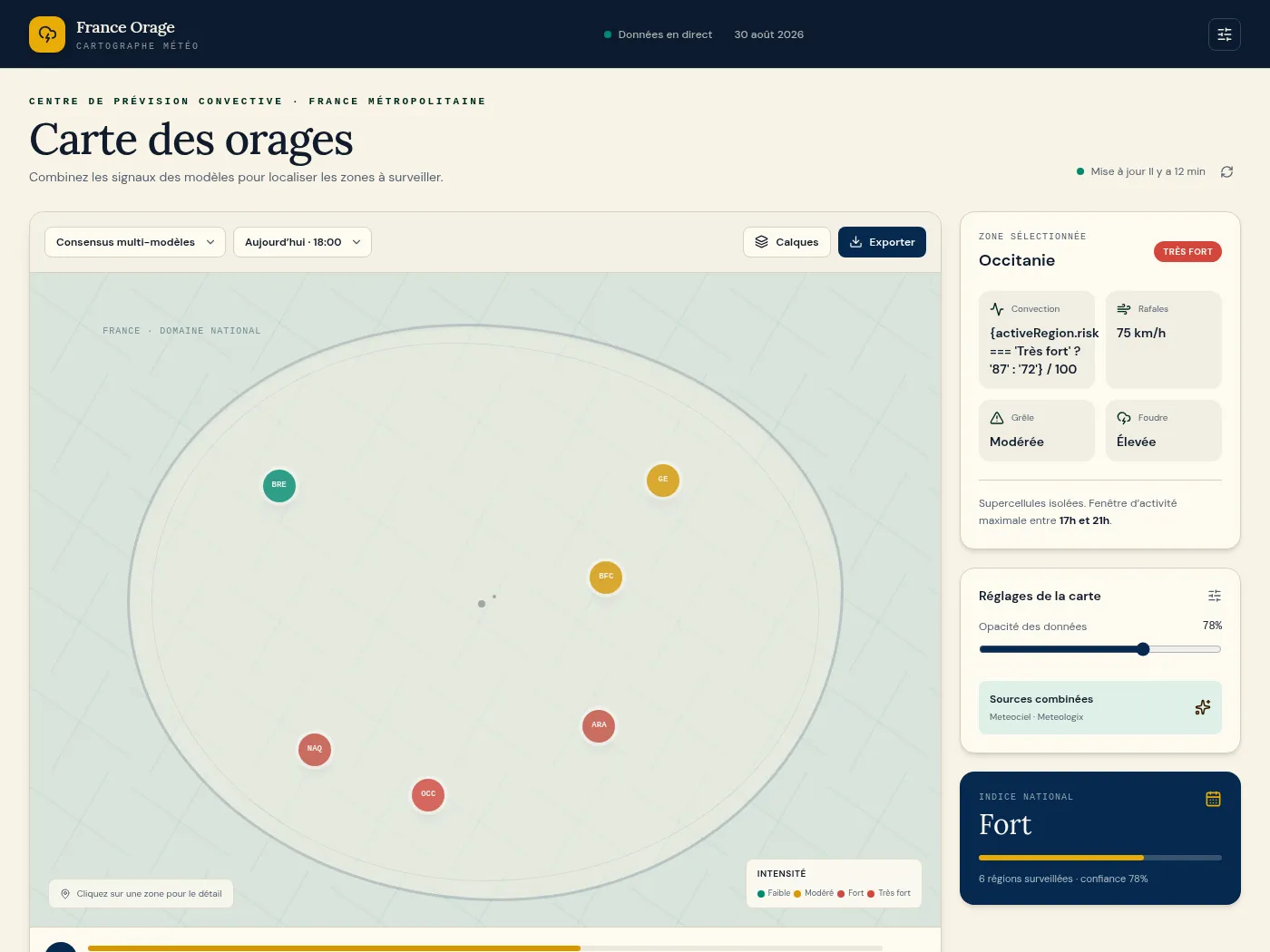 France Orage Cartographe