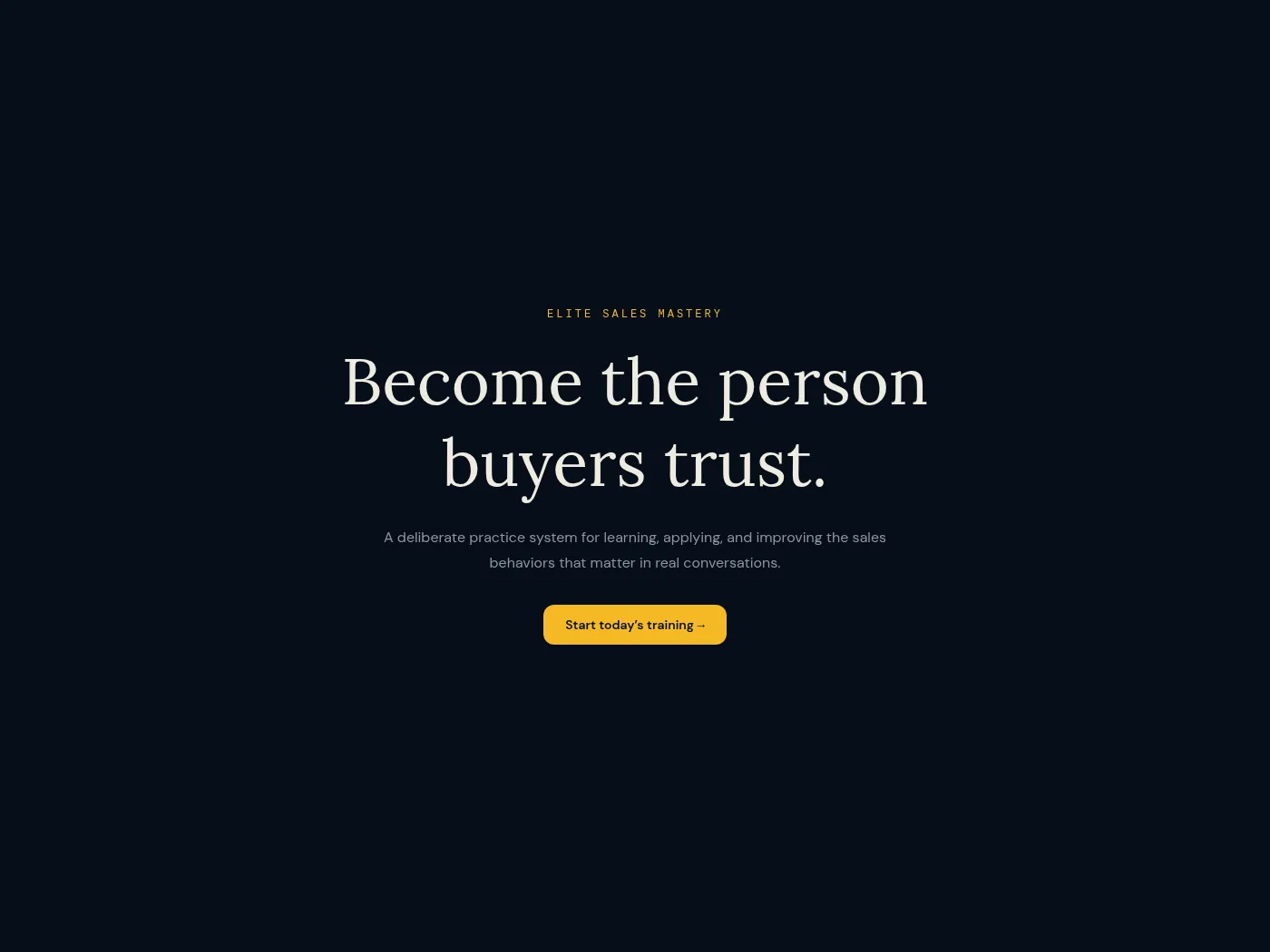 Elite Sales Mastery App