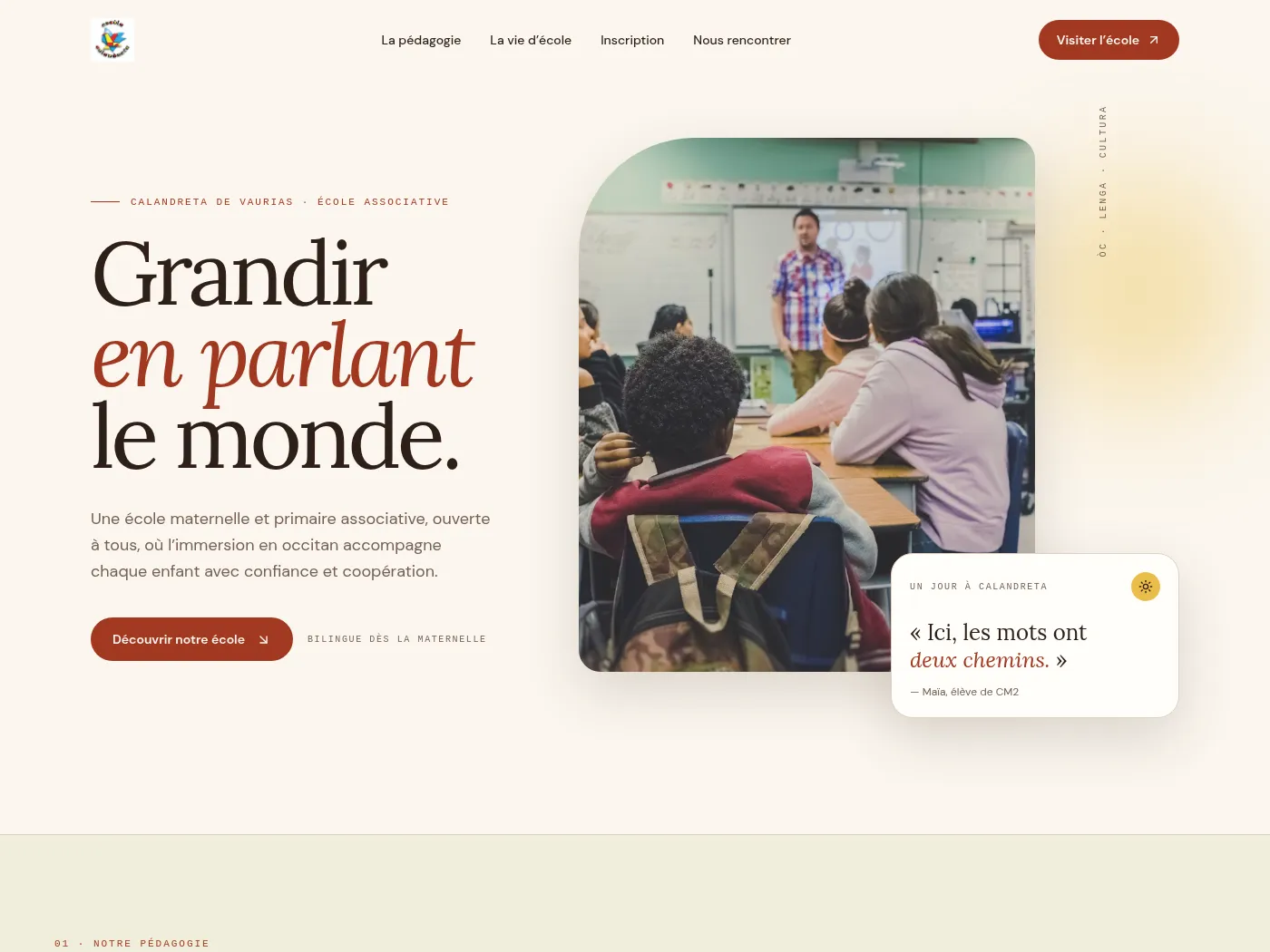 Calandreta School Site