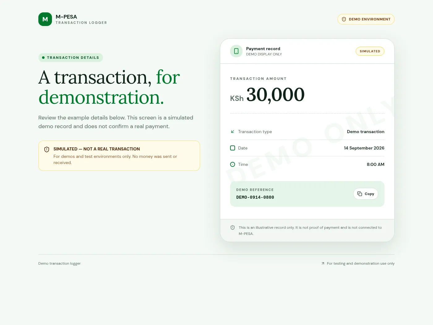 MPESA Transaction Logger