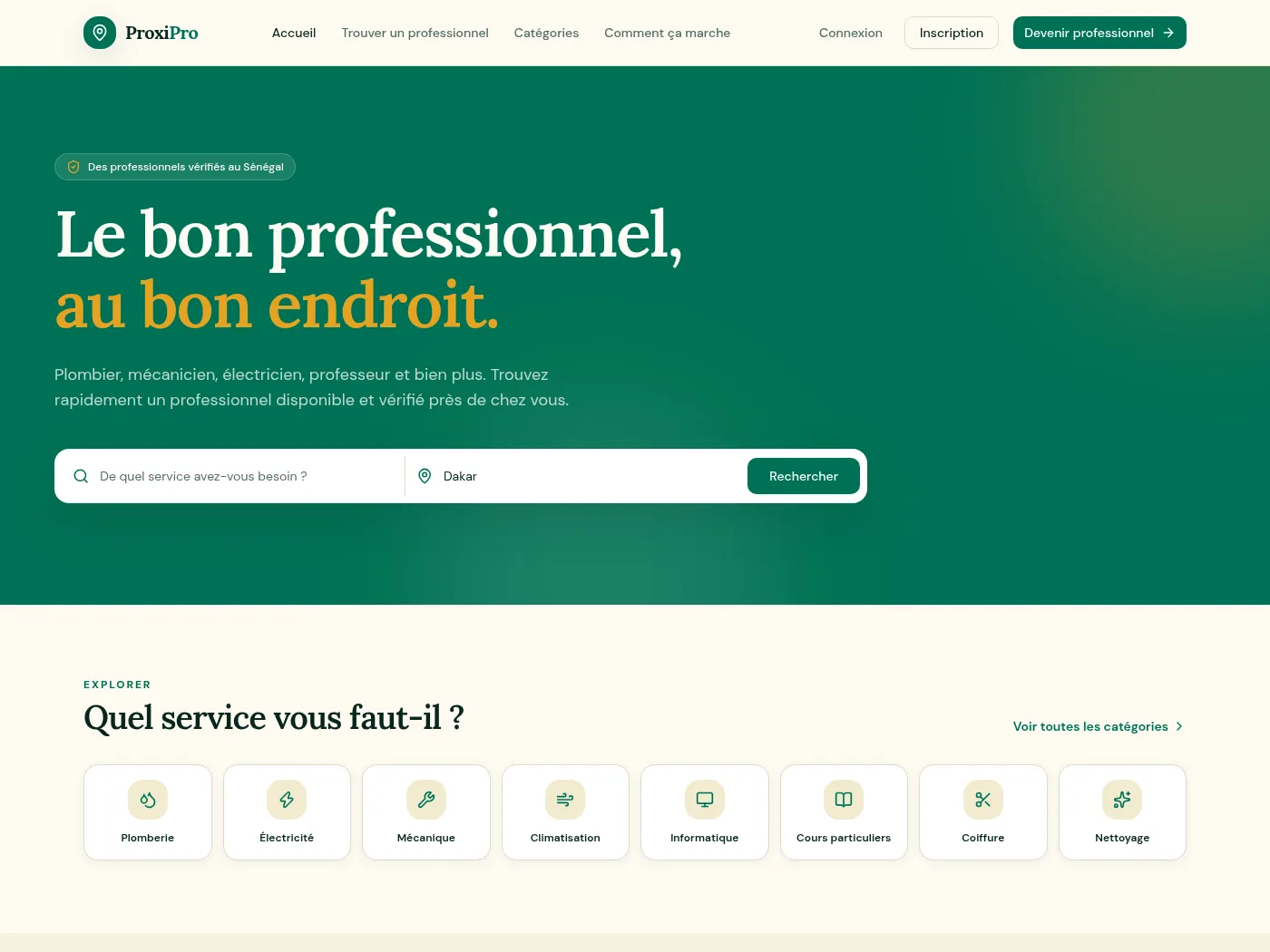 ProxiPro Local Services Hub
