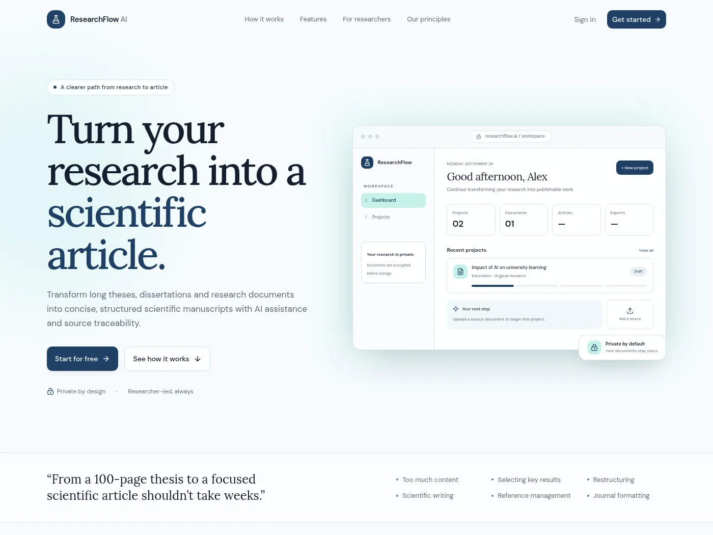 ResearchFlow AI SaaS