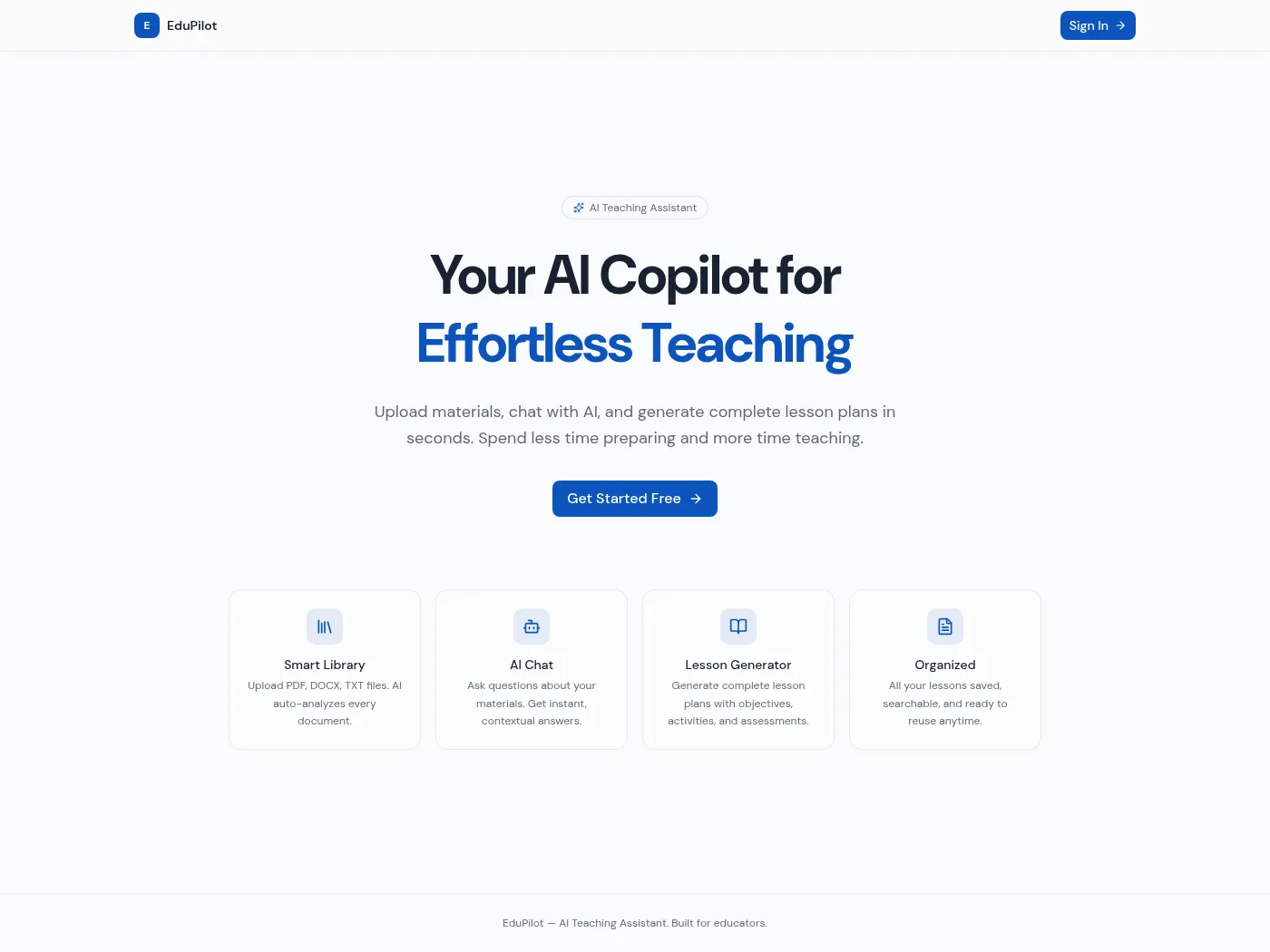 EduPilot Teacher Copilot
