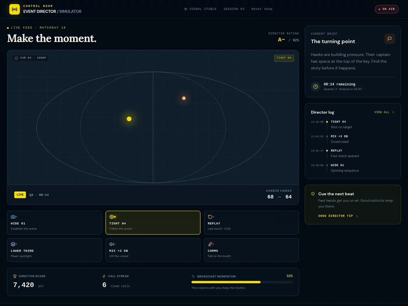 Event Director Simulator