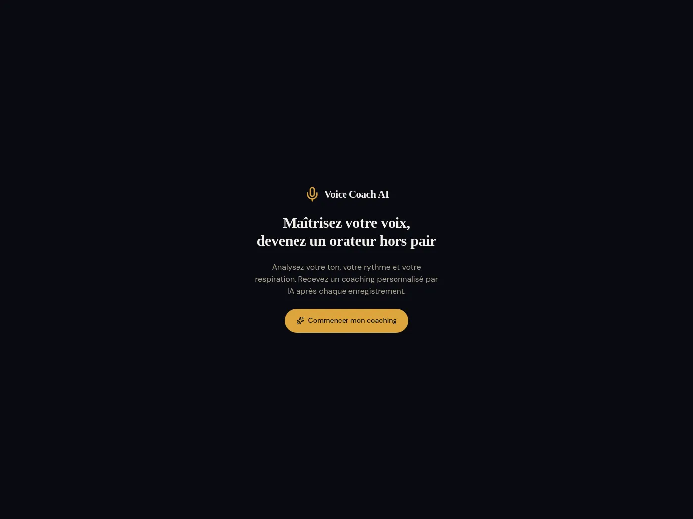 Voice Coach AI