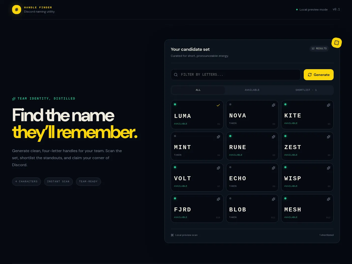 Discord Handle Finder