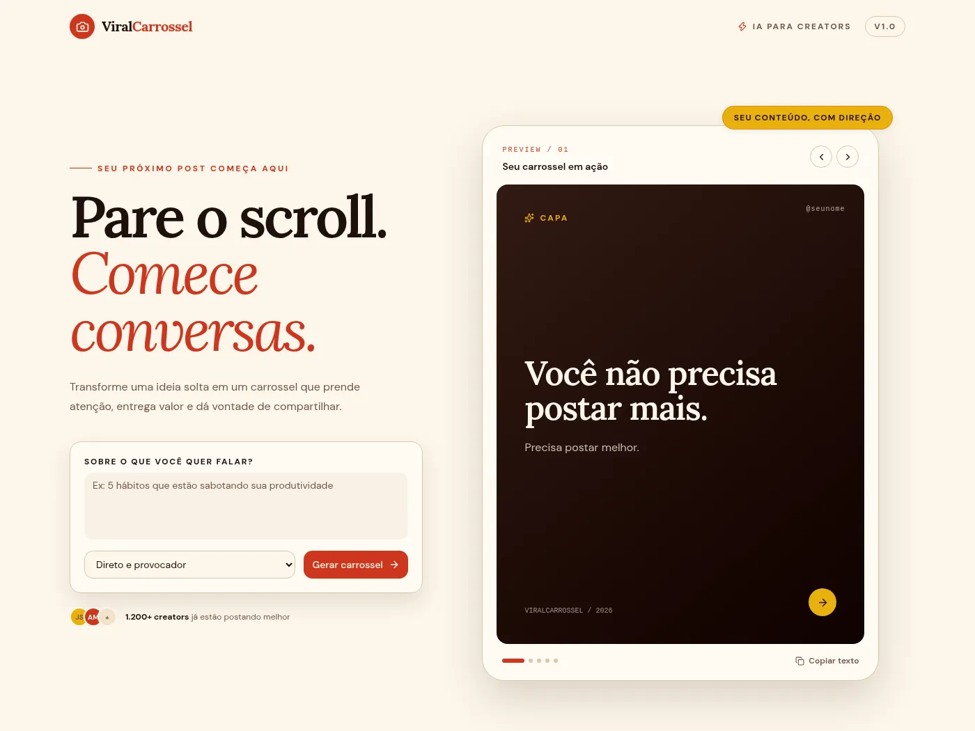 ViralCarrossel Generator