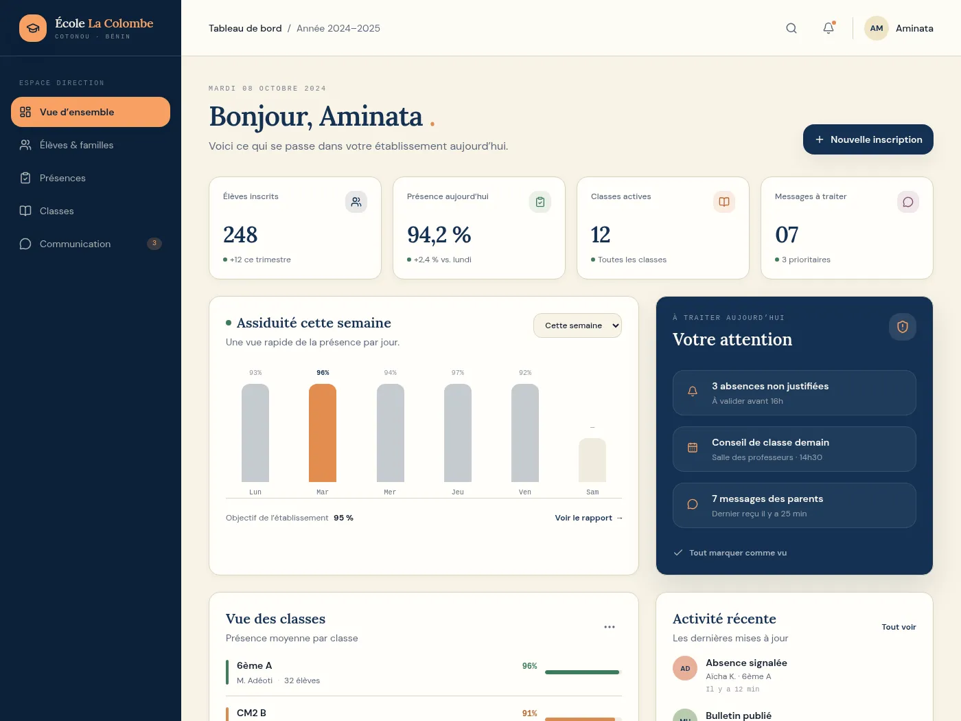 SchoolSaaS Bénin