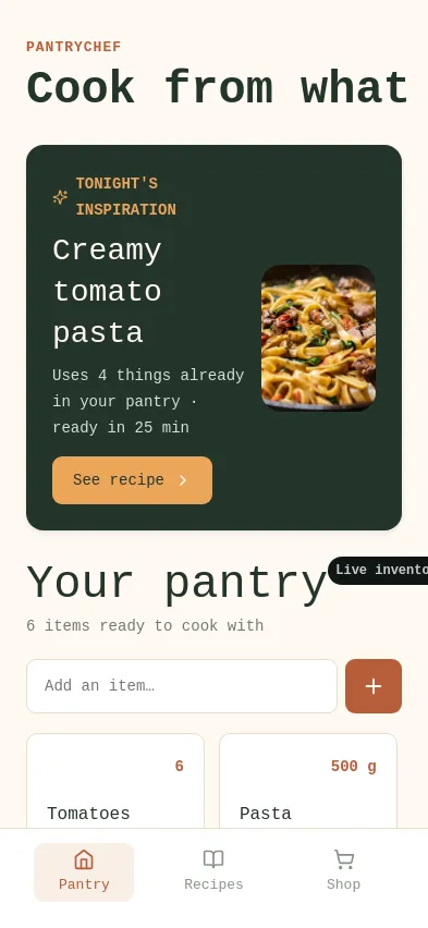 PantryChef Mobile
