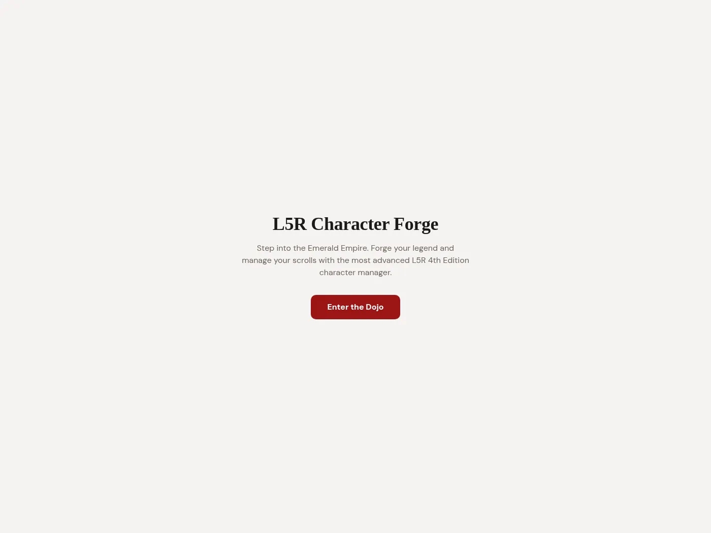 L5R Character Forge